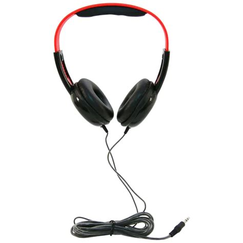 Califone Kh 12 Bk Pre K On Ear Headphones 35mm Blackred Audiolinks