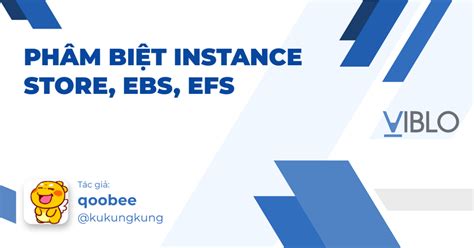 phân biệt instance store ebs efs