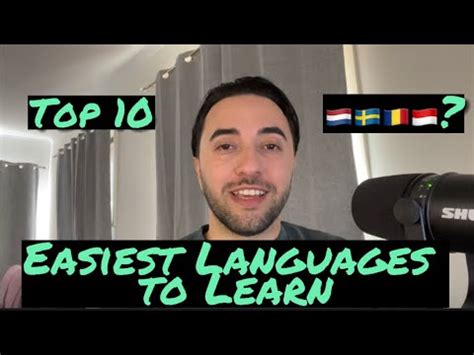 Top 10 Easiest Languages to Learn - YouTube