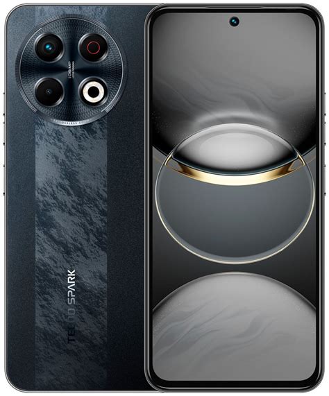 Смартфон Tecno Spark 30 Pro Kl7 128 8 Гб Obsidian Edge 256 ГБ 8 ГБ Черный Oled Amoled 2 Sim