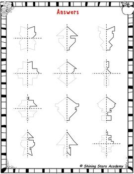 Draw The Reflection Of Shape Across Left Side Or Line Symmetry Worksheet