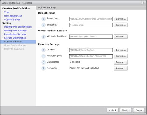 Create Vmware Horizon View 71 Desktop Pool Virtualization Howto
