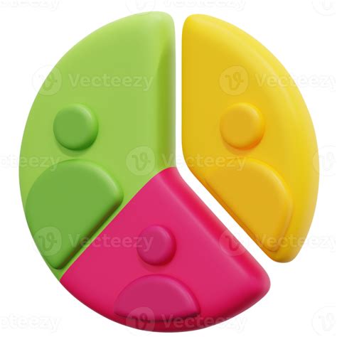 Customer Segment 3d Render Icon Illustration 21615140 Png