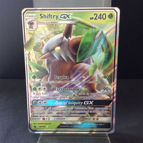 Shiftry Gx Sun And Moon Celestial Storm 14168 Ultra Rare English Near Mint Tcgx