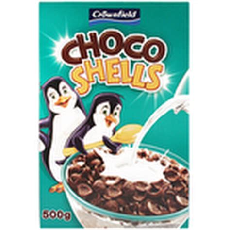 Lidl Crownfield Choco Shells Cereal 500g