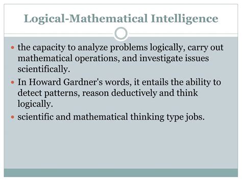 Ppt Howard Gardner Multiple Intelligences Powerpoint Presentation
