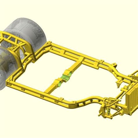 👽 108 Chassis Narrowed Rear・ Stl File For 3d Printing・cults