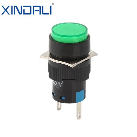 Xdl16 11al Mini Push Button Switch Light Indicator Plastic Push Button
