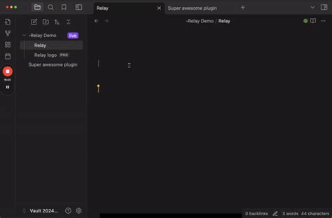 Relay Multiplayer Plugin For Obsidian Collaborative Editing And