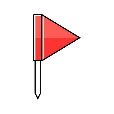 Flag Red Pointer Map Location Color Icon Vector Illustration 35273143 Vector Art At Vecteezy