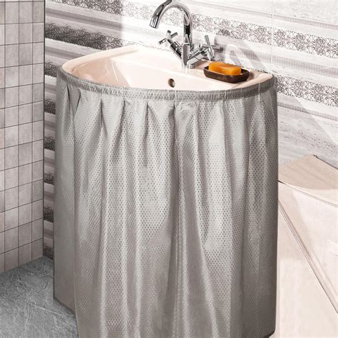 Windkream Fabric Sink Skirt Diamond Bathroom Stitch Self
