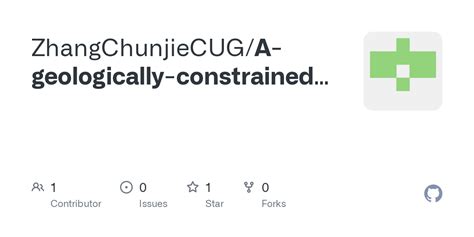 Github Zhangchunjiecuga Geologically Constrained Deep Learning