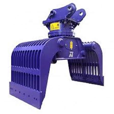 Heavy Duty Excavator Grapple Cast Iron And Mild Steel Color Coated