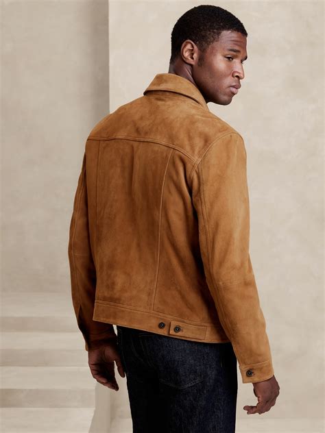 Suede Trucker Jacket Banana Republic Factory