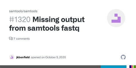 Missing Output From Samtools Fastq · Issue 1320 · Samtoolssamtools