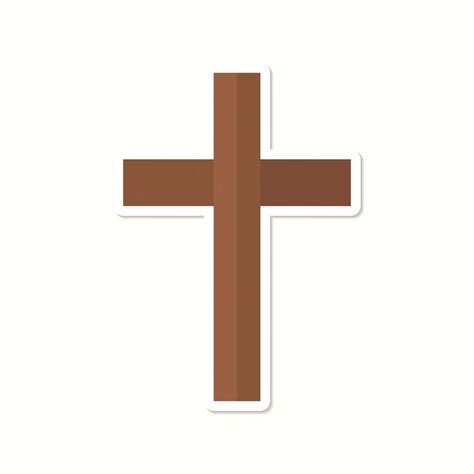 Christian Cross Sticker Design Element Christian Aesthetic Stickers