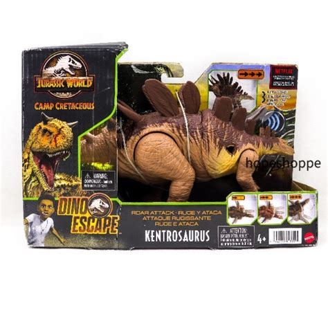 Jual Jurassic World Camp Cretaceous Roar Attack Kentrosaurus Original