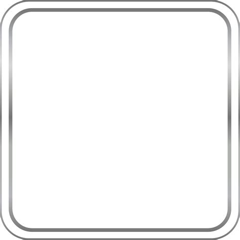 Silver Rectangle Border Frame Vector Illustration 13592847 Vector Art At Vecteezy