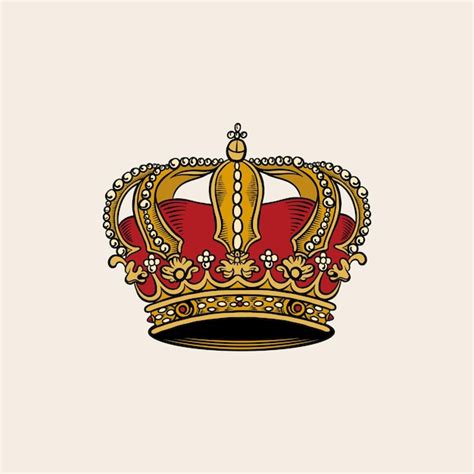Premium Vector Royal Crown With Hand Drawn Illustration