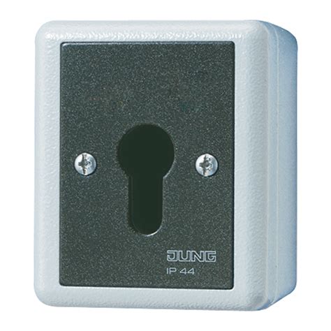 Key Switchpush Button Switch 2 Pole 2 Way 16 Ax 250 V ~ Grey 80628 G
