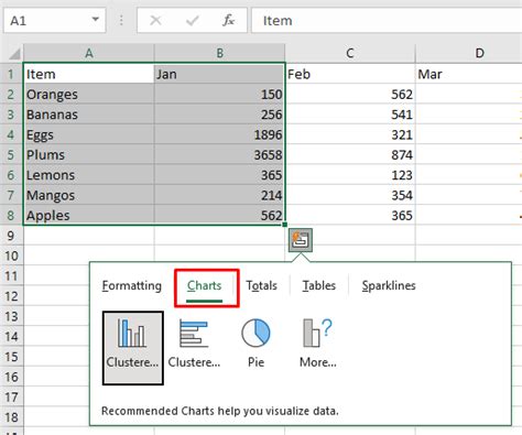 How To Use The Quick Analysis Tool In Microsoft Excel