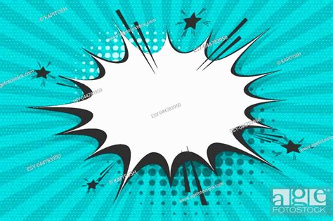 Clear empty boom comic text speech bubble Pop Art Style. Empty wow balloon, Stock Vector, Vector ...