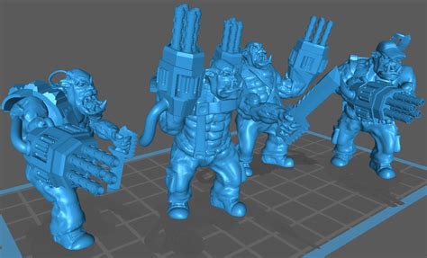 🫡 Ork Heavy Shootas Lootas・ Stl File For ・cults