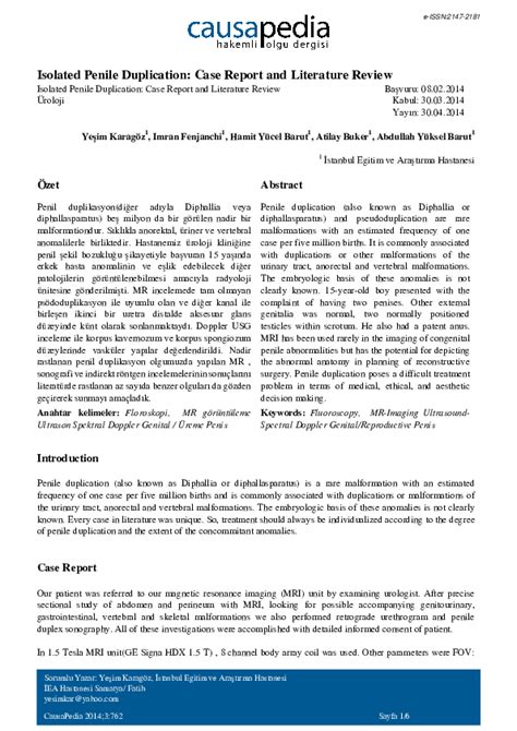 pdf isolated penile duplication case report and literature review