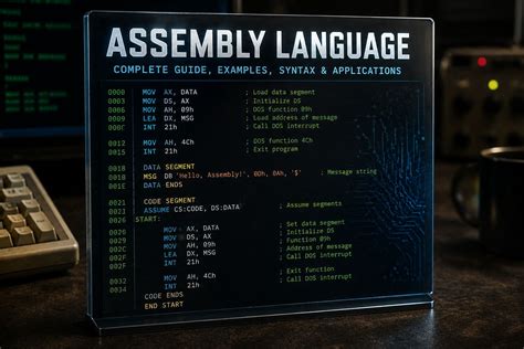 Assembly Language Guide To Syntax And Examples