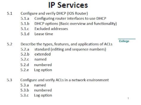 Pptx 5 Ip Services Dhcp Acls Nat Snmp Syslog Dokumentips