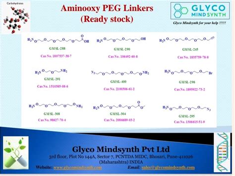 Swapnali Chavan On Linkedin Aminooxy Peg Derivatives Are One Of Aldehyde Or Ketone Reactive Peg