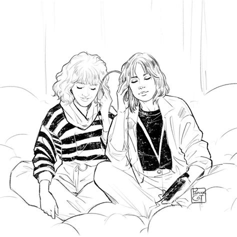 Ronance Nancy × Robin Stranger Things Art Stranger Things