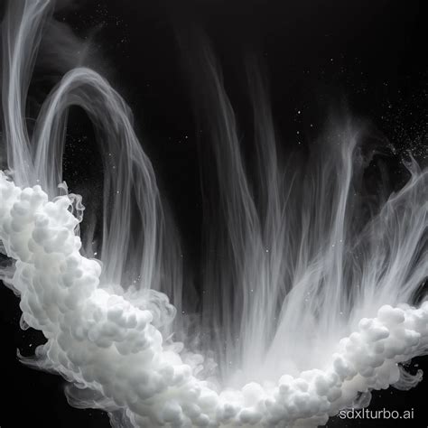 Detailed Liquid Nitrogen Heat Treatment Closeup On Black Background