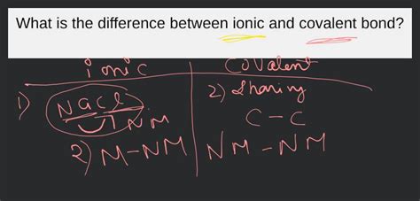 What Is The Difference Between Ionic And Covalent Bond Filo