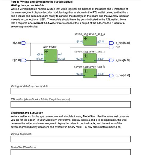 Part 3 Writing And Simulating The System Module