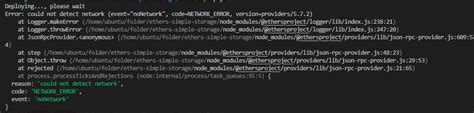 Error In Deploying A Contract · Smartcontractkit Full Blockchain
