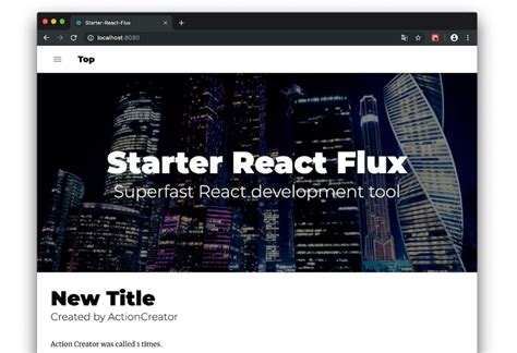 A Vanilla Starter Kit To Develop A React And Flux App That Supports Pwa
