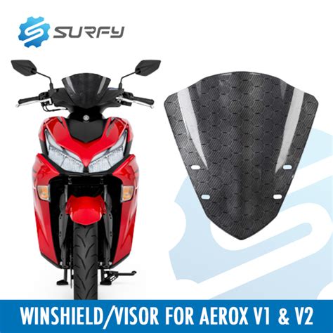 Aerox Windshield Visor For V1andv2 Honey Comb Carbon Design From Thailand Lazada Ph