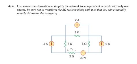 Solved 4a4 ﻿use Source Transformation To Simplify The