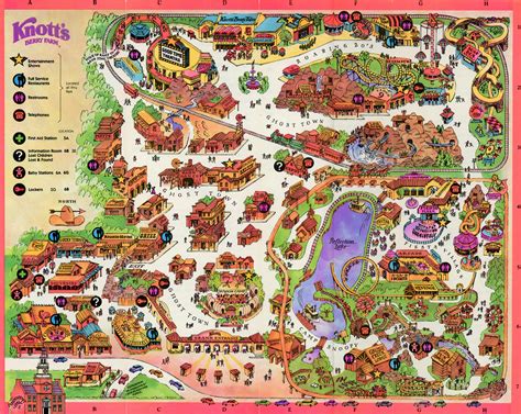 Knotts Berry Farm Historic Maps Knotts Berry Farm Map By Alamedainfo