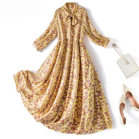 Plus Size Yellow Pussybow Dress Hello Curve