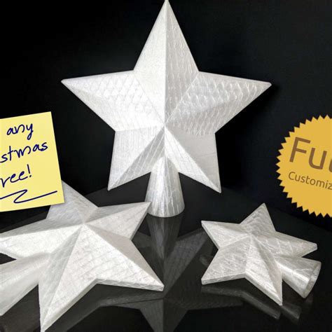3d Printable Christmas Tree Star Topper By Code And Make