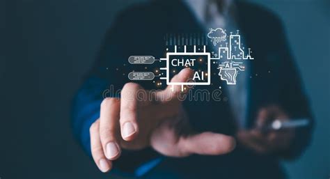 Ai Technology Concept Chatbot Chat With Ai Artificial Intelligence Man Using Technology Smart