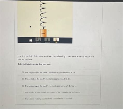 Solved In The Menu Bar At The Bottom Of The Phet Masses