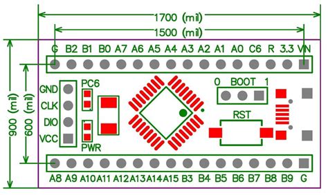 Stm32g070 Core Board Stm32g070kbt6ระบบขั้นต่ำ Cortex M0 สินค้าใหม่ G0 Development Board
