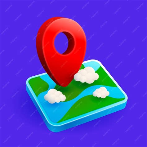 Premium Vector Realistic Location Map Illustration