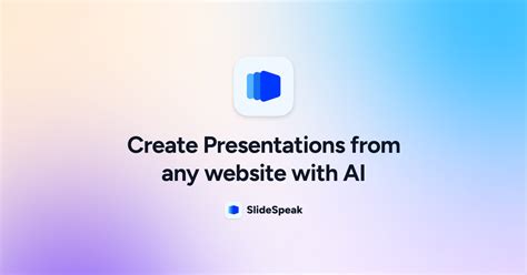 Create Presentations From Website With Ai Slidespeak