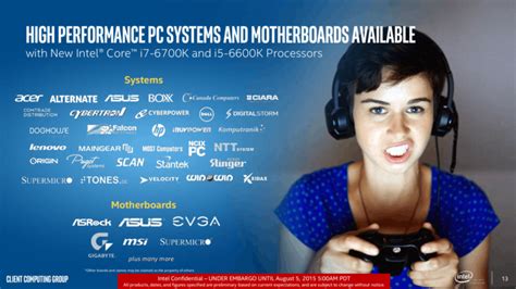 Intel Unleashes Nm Skylake K Core I K And Core I K Processors W Cpus With Full