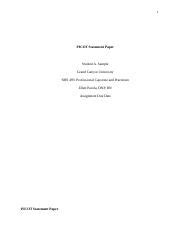 Wk PICOT Statement Docx PICOT Statement Paper Babe A Sample Grand Canyon University