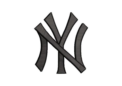 New York Yankees Logo For Cap 3d Embroidery Designs Embroidery